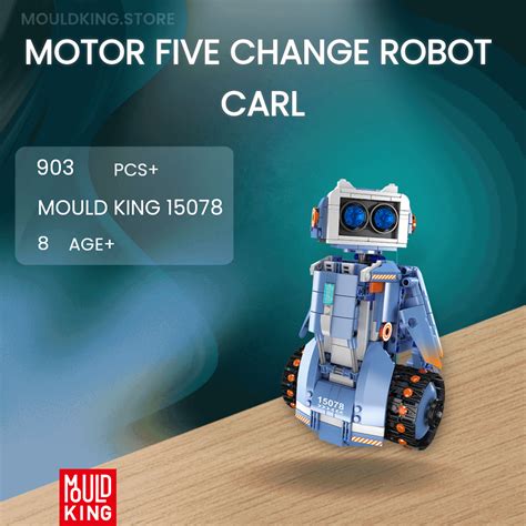 Mould King Motor Five Change Robot Carl With Pieces Mould King