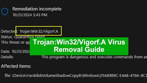 Trojan Win32 Vigorf A Virus Removal How To Get Rid Of Trojan Win32