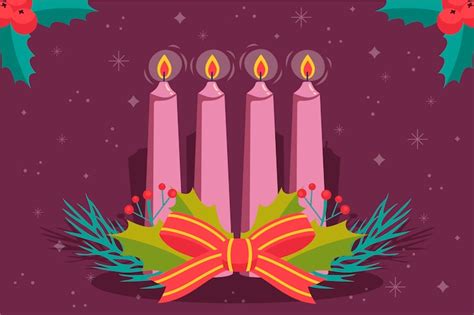 Gambar Lilin Advent Unduh Gratis Di Freepik
