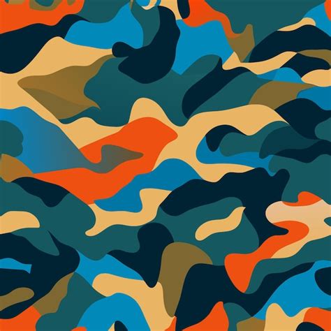 Premium Vector Vector Camouflage Repeat Pattern