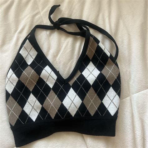 Halter Top Open Back Ties At The Top And In The Depop
