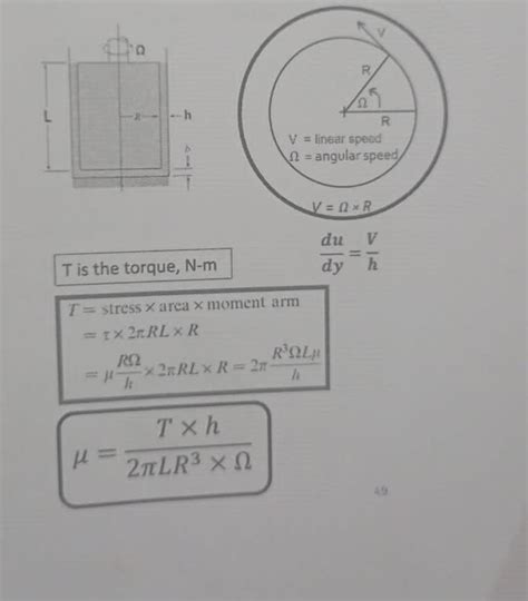 Solved Task The Viscosity Of A Fluid Is To Be Measured Chegg