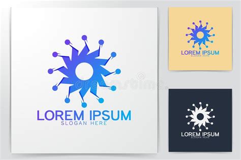 圈社区 涡流 螺旋桨徽标 灵感徽标设计 模板矢量图插图 白色背景中 向量例证 插画 包括有 图表 要素 239598673
