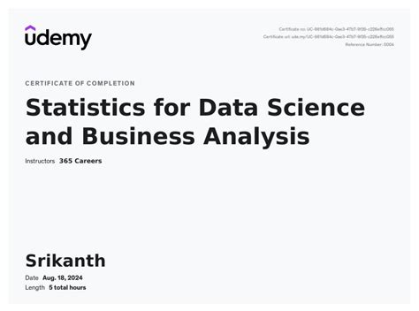 Srikanth Kosanam On Linkedin Datascience Statistics Businessanalysis Continuouslearning Udemy