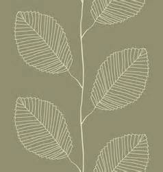 Seamless Pattern From Leaves Royalty Free Vector Image