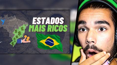 Estados Mais Ricos Do Brasil Português Reage Youtube