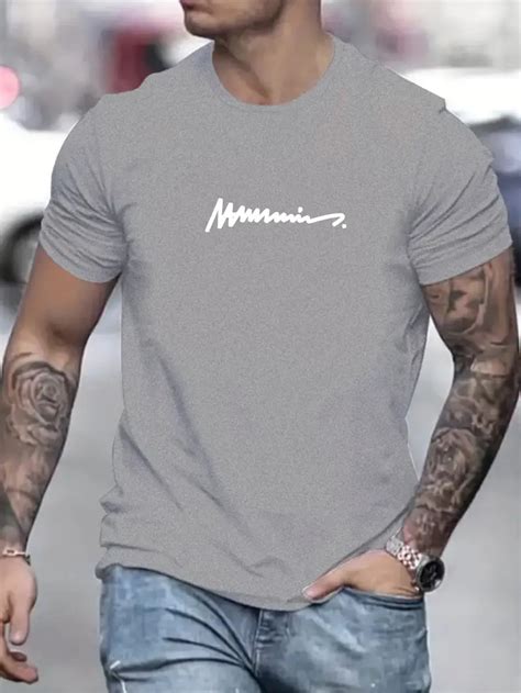 Hearts Print Mens Round Neck Short Sleeve Tee Fashion Temu Ireland