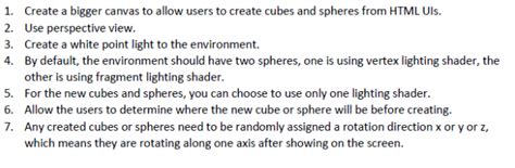 Solved Write A WebGl Program Using Only Html And Javascript Chegg