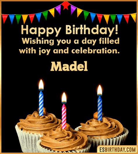 Happy Birthday Madel  🎂 Images Animated Wishes【28 S】