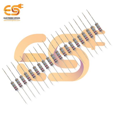 Buy 1 2 Ohm 2 Watt Carbon Film Resistors Pack Of 100pcs