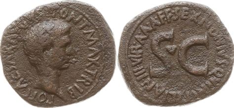 Römische Kaiserzeit As 6 V Chr Augustus 27 V Chr 14 N Chr Rom