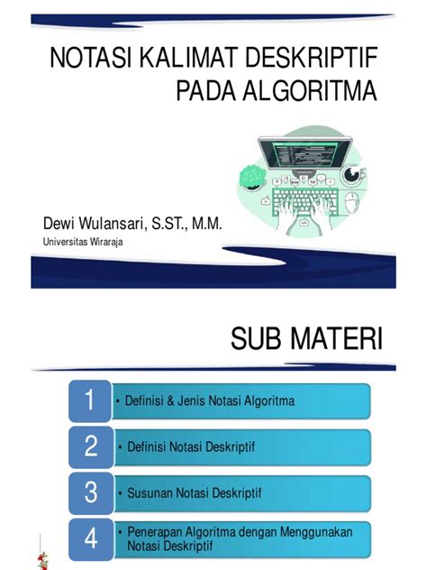 Tm3 Notasi Kalimat Deskriptif Pada Algoritma Pdf