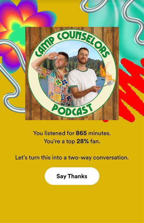 Spotify Recap R Campcounselorspod