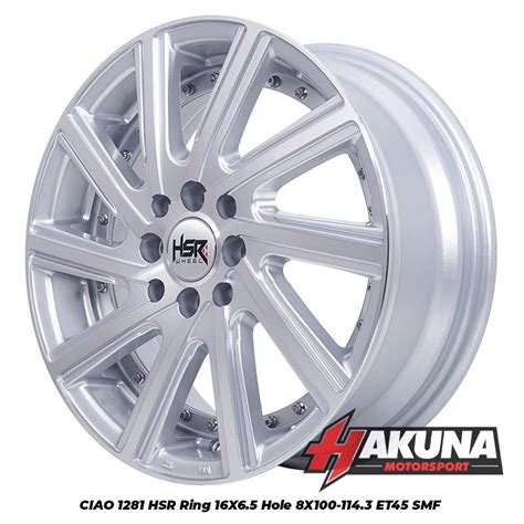 Jual Pelek Velg Mobil Ring 16 Merek HSR CIAO 1281 R16X6 5 PCD 8X100 114