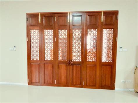 📌บานเฟี้ยม สวยทรงคุณค่าด้วยไม้สักทอง🥇🥇 👉ชุดนี้โจทย์คือแบ่งสัดส่วนของห้อง ใช้วัสดุที่สวยและดี