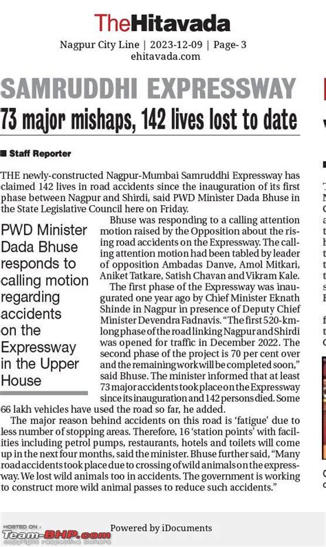 Samruddhi Mahamarg 701 Km Super Expressway Will Connect Nagpur To