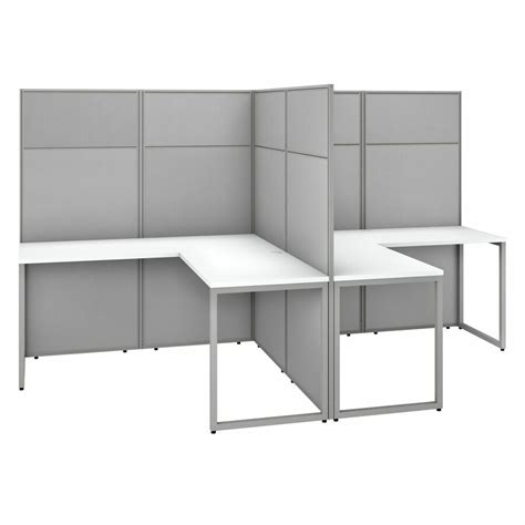 Bsheodh560wh03k Easy Office 60w 2 Person L Shaped Cubicle Desk