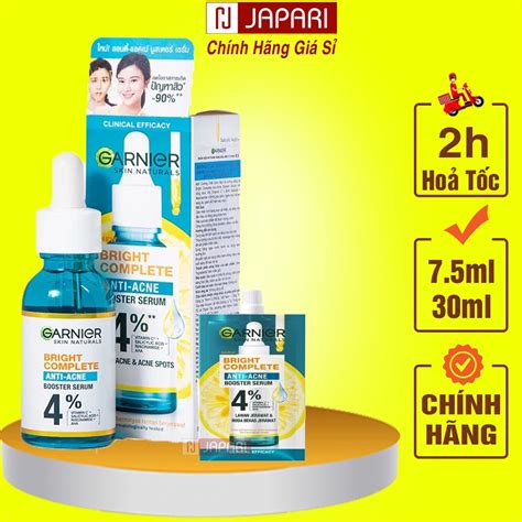 Serum Garnier Anti Acne Màu Xanh PhÁp Da Dầu Mụn Tinh Chất Ganier