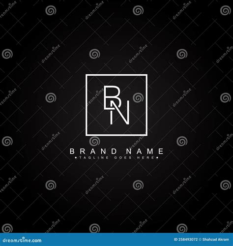 Initial Letter Bn Logo Minimal Monogram Logo Vector Illustration