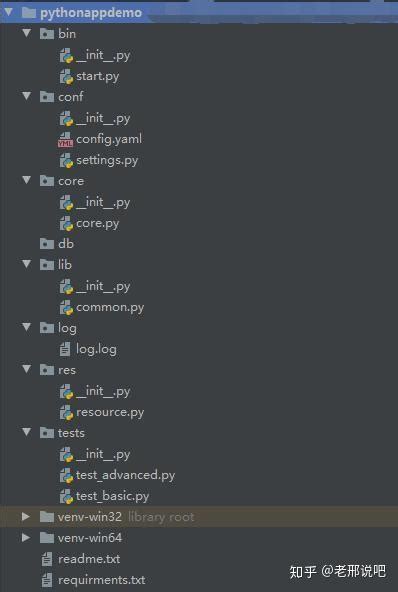 python开发基础 目录结构层次 知乎