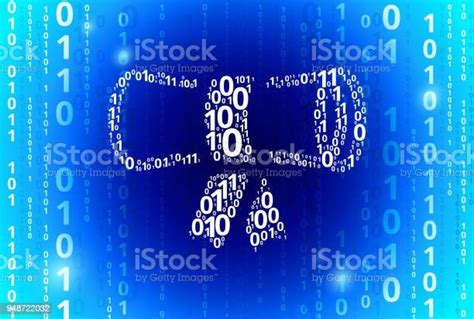 Diploma Binary Code Blue Vector Pattern Background Stock Illustration