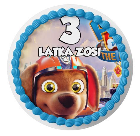 OPŁATEK NA TORT PSI PATROL ZUMA 2x GRATIS 13691037711 Allegro pl