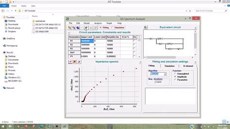 Equivalent Circuit Fitting Of Eis Data Using A Free Software Hi In