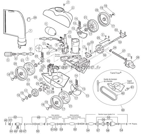 Vanne De Recul Polaris 280 G 52 Pieces Piscine