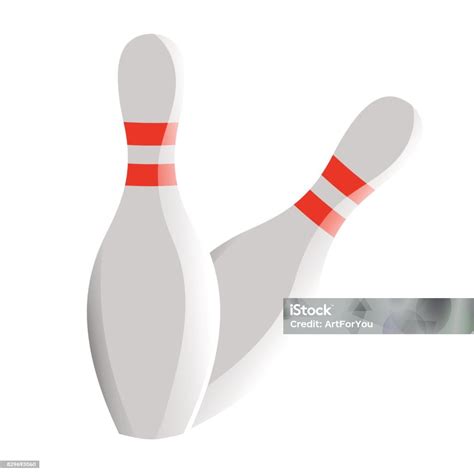 2 개의 볼링 핀 절연벡터 일러스트 레이 션을가 하려고 파업 3차원 형태에 대한 스톡 벡터 아트 및 기타 이미지 3차원 형태 Championship 개념 Istock