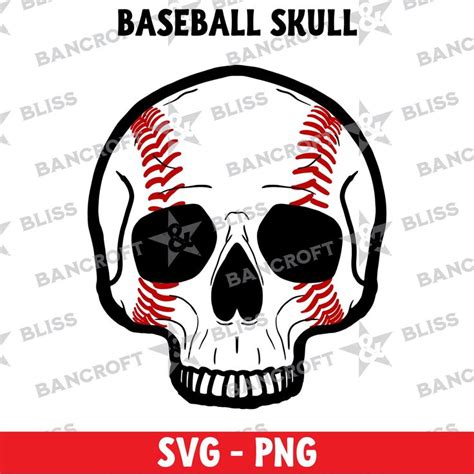 Baseball Svg Baseball Skull Svg Baseball Digital Download Svg Baseball