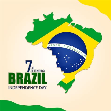 Día De La Independencia De Brasil Vector Premium