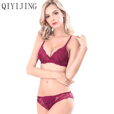 Buy Qiyijing Lace Sexy Lingerie Deep V Large Size Bra