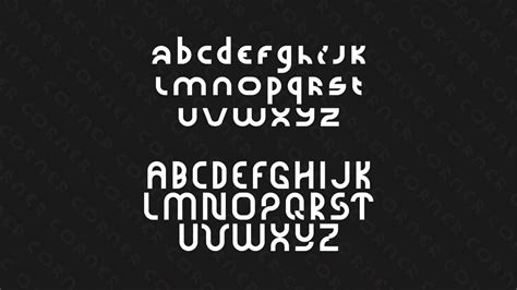 Corner Font Madfonts