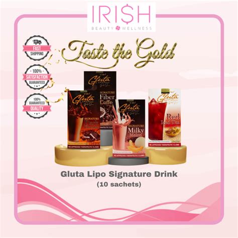 Authentic Gluta Lipo Gold Series 10 Sachets Lazada Ph