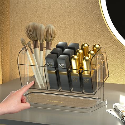 Holocky Clear Makeup Brush Organizer Acrylic Cosmetic Brushes Storage