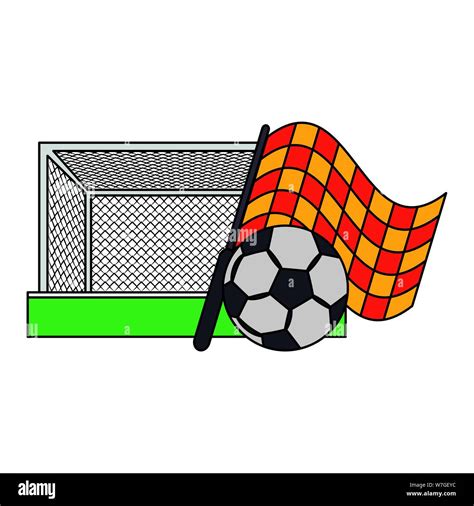 Soccer Football Sport Game Cartoon Stock Vector Image And Art Alamy