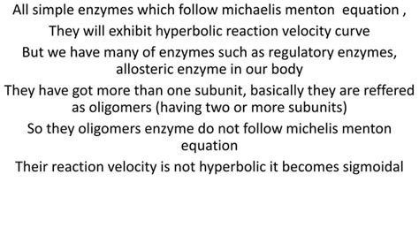 Hill Equation And Plot Pptx Chemistry Science