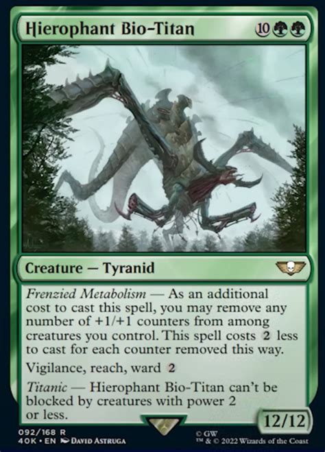 The Mtg Warhammer 40k Tyranids Deck Looks Strong And Hungry