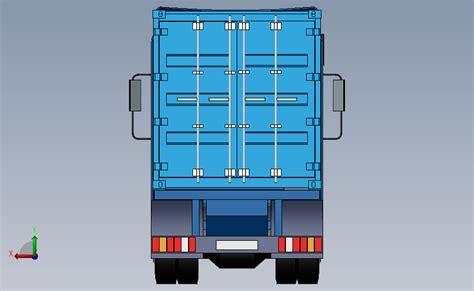 奔驰卡车货车集装箱车solidworks 2003模型图纸下载 懒石网