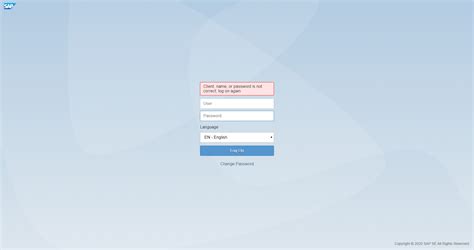 Client Name Or Password Is Not Correct Log On Agai SAP Community