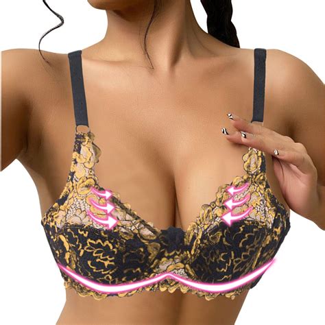 Dondpo Plus Size Lingeriebras For Women Women Sexy Lace Bra Thorn Plus