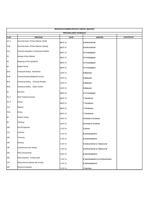 Process Audit Pdf