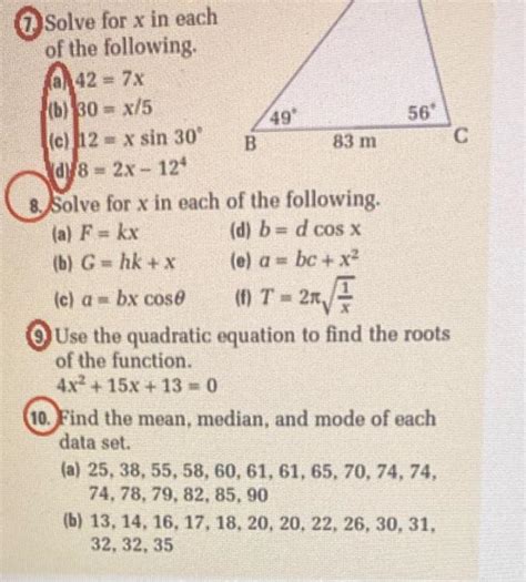 Solved Answer All Questions That Are Circled Red And Only Chegg
