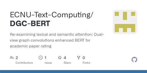 GitHub ECNU Text Computing DGC BERT Re Examining Lexical And