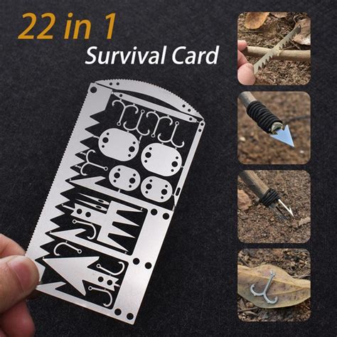 Карта мультитул Survive 22 в 1 - купить с доставкой по выгодным ценам в ...