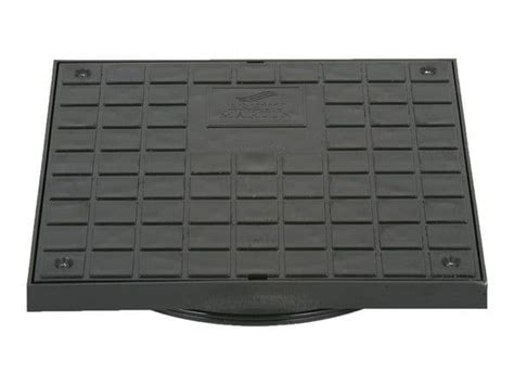 280mm Dia Shallow Access Chamber Square Double Seal Lid Pedestrian