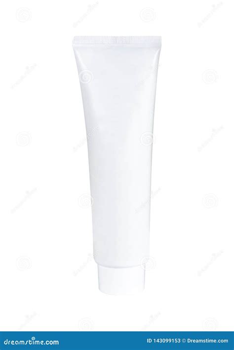 Blank White Toothpaste Tube Isolated On White Background Stock Image