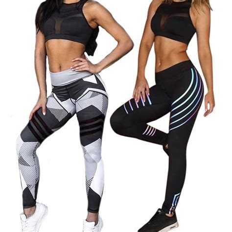 Women Yoga Sets Strip Print Fitness Workout Clothing Gym Running Girls Sexy Slim Sport Wear Suit