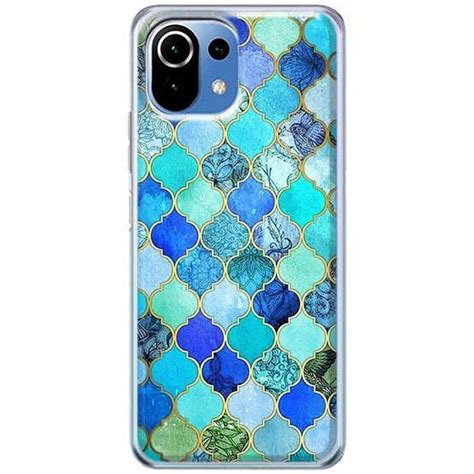 Etui na Xiaomi Mi 11 lite 5G Błękitny damaszek 58104 sklep internetowy Etuistudio pl