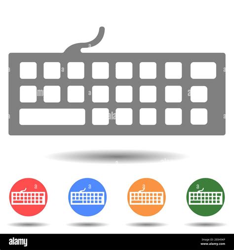 Portable Keyboard Vector Icon Stock Vector Image Art Alamy